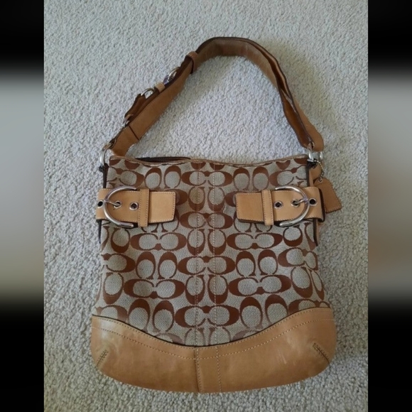 Coach | Bags | Coach 3574 Browntan Duffel Shouldercrossbody Bag | Poshmark